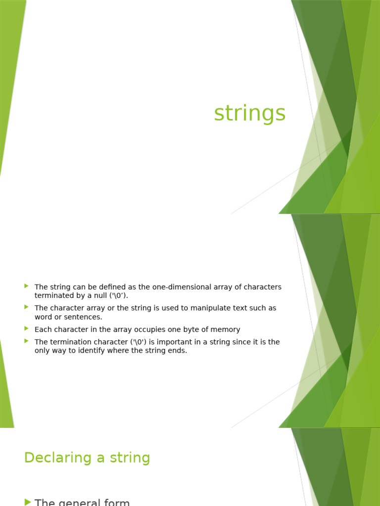 Strings | PDF | String (Computer Science) | Integer (Computer Science) Strings | PDF | String (Computer Science) | Integer (Computer Science)