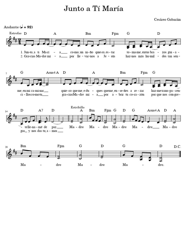 Junto a Ti: Cesáreo Gabaráin | PDF