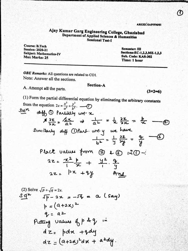 2) St1 QP Solution | PDF