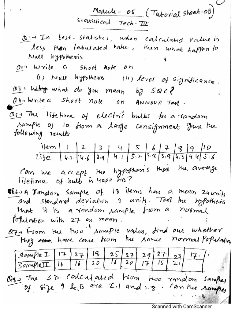 3) MATHS UNIT5 TUT5 | PDF