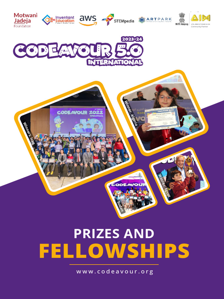Codeavour-5.0-Prizes-and-Fellowships-Internationals | PDF