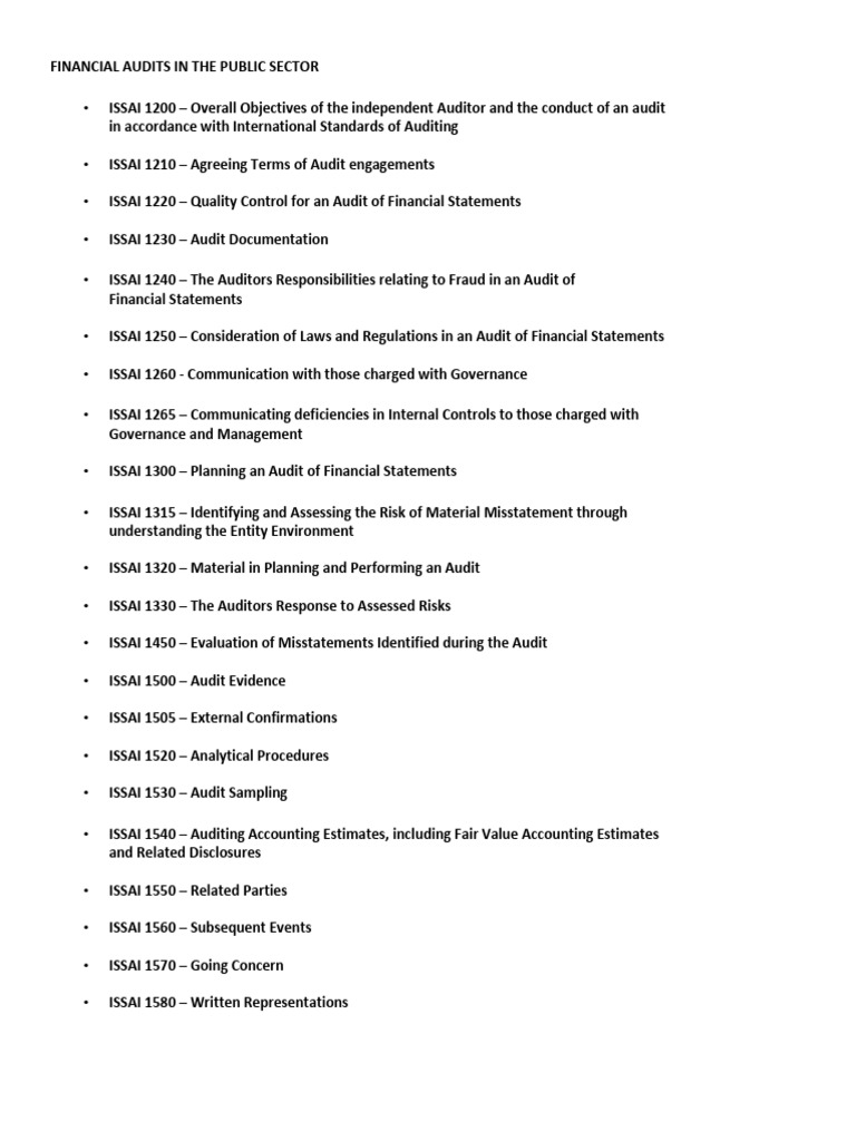 Aaa - Financial Audit in The Public Sector | PDF | Audit | Auditor's Report