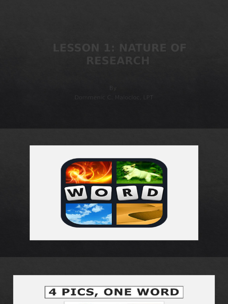 Lesson 1 Nature of Research | PDF | Qualitative Research | Quantitative ...