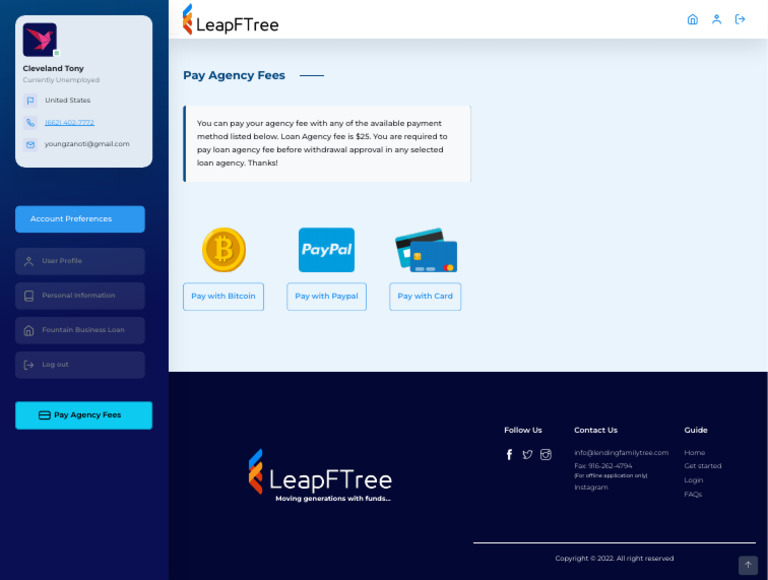 Lending Family Tree Dashboard Pay Agency Fee | PDF