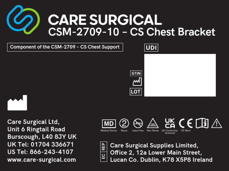 CSM-2709-10 - CS Chest Bracket Sticker - 60mmx80mm. v3 Stick 55 | PDF