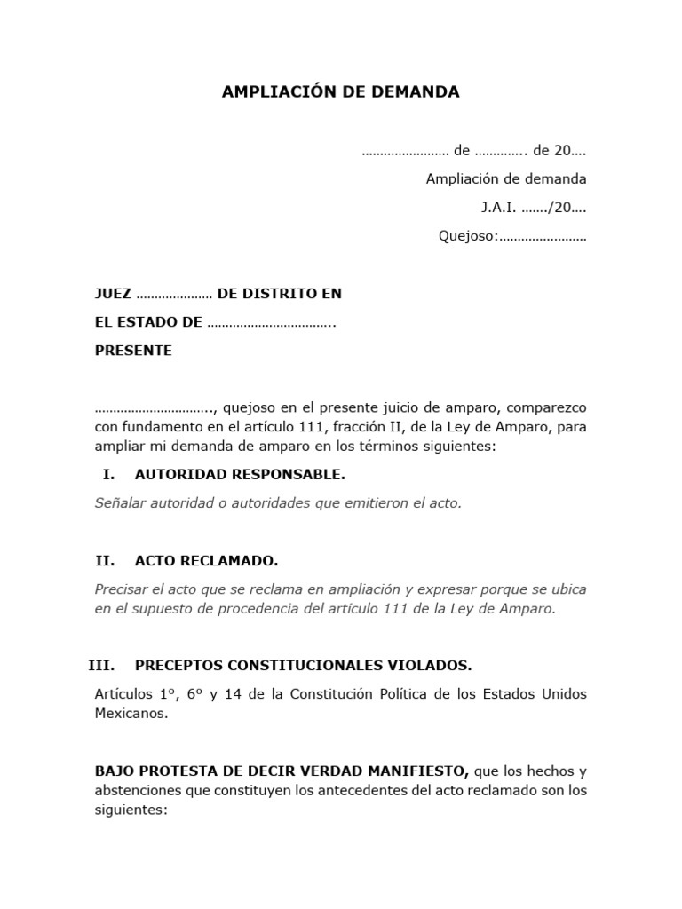 Ampliación de Demanda | PDF | Caso de ley | Gobierno