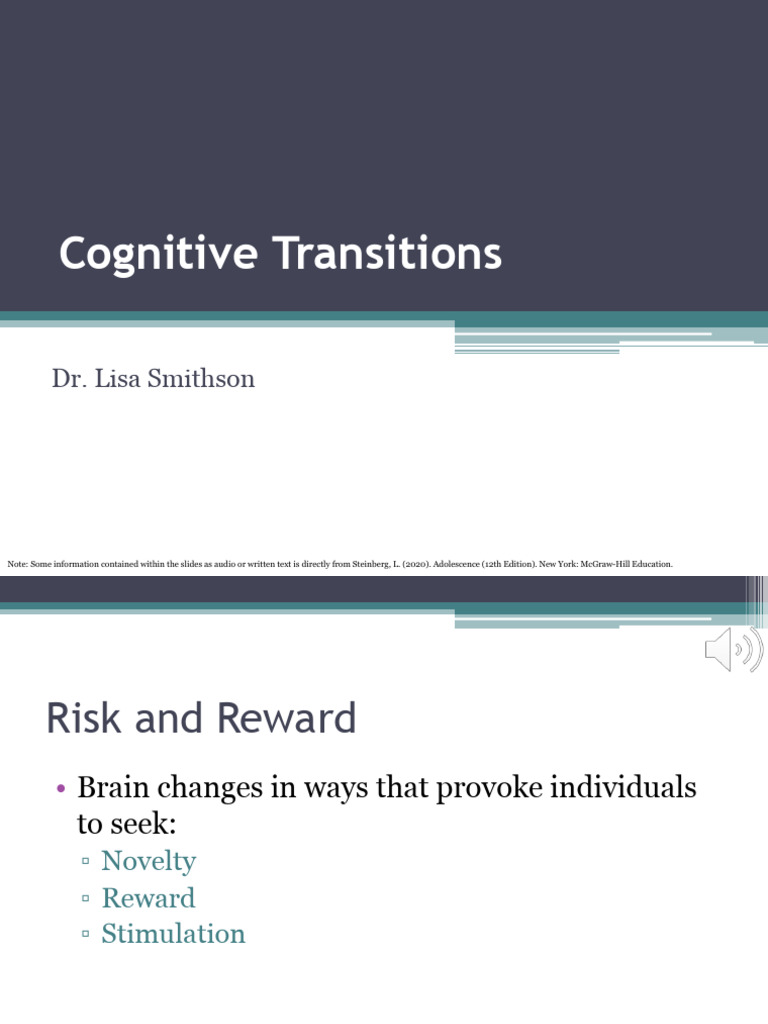 Cognitive Transitions - Adolescence - P2b | PDF | Adolescence ...