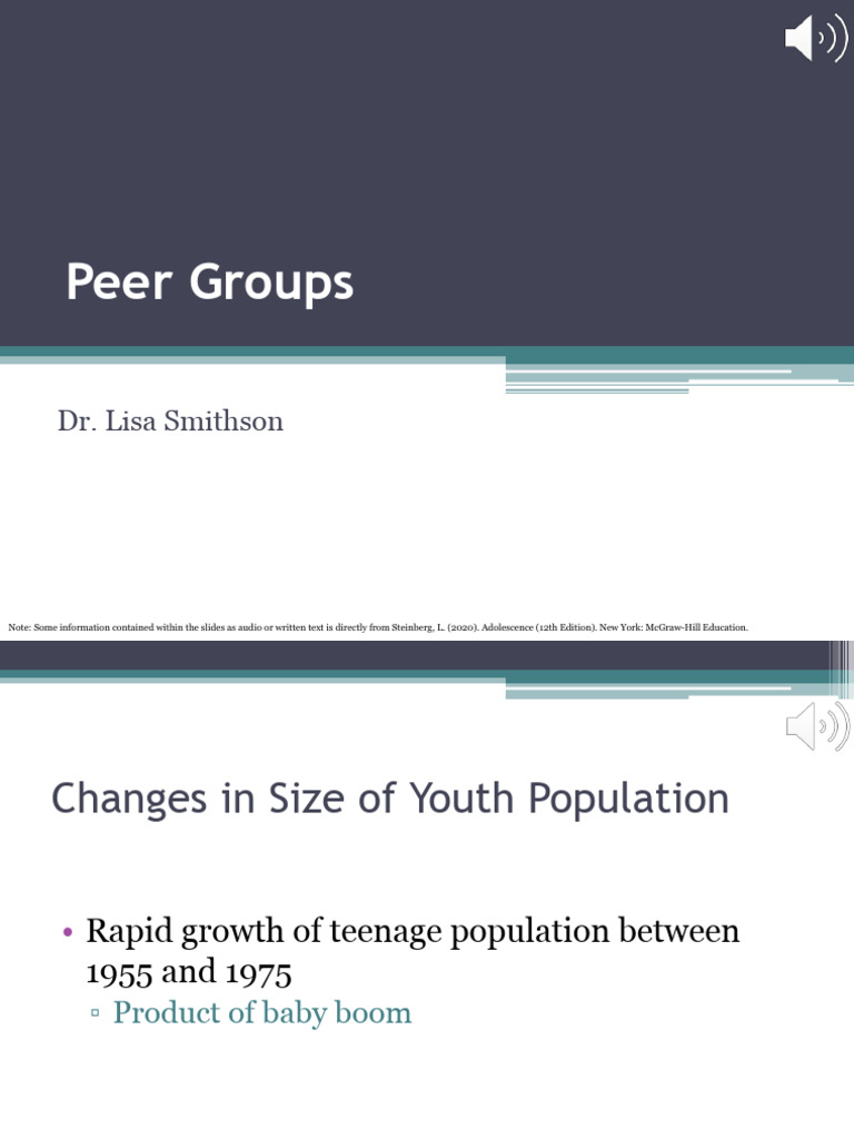 Adolescent Peer Groups and Their Dynamics | PDF | Adolescence | Social ...