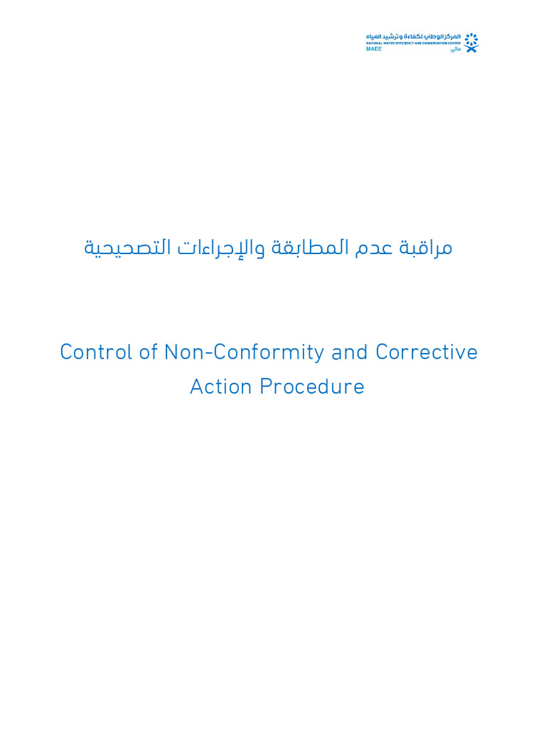 MAEE-PRO-SOE.R&C.1.0C-Control of Non-Conformity and Corrective Action Procedure | PDF | Quality ...
