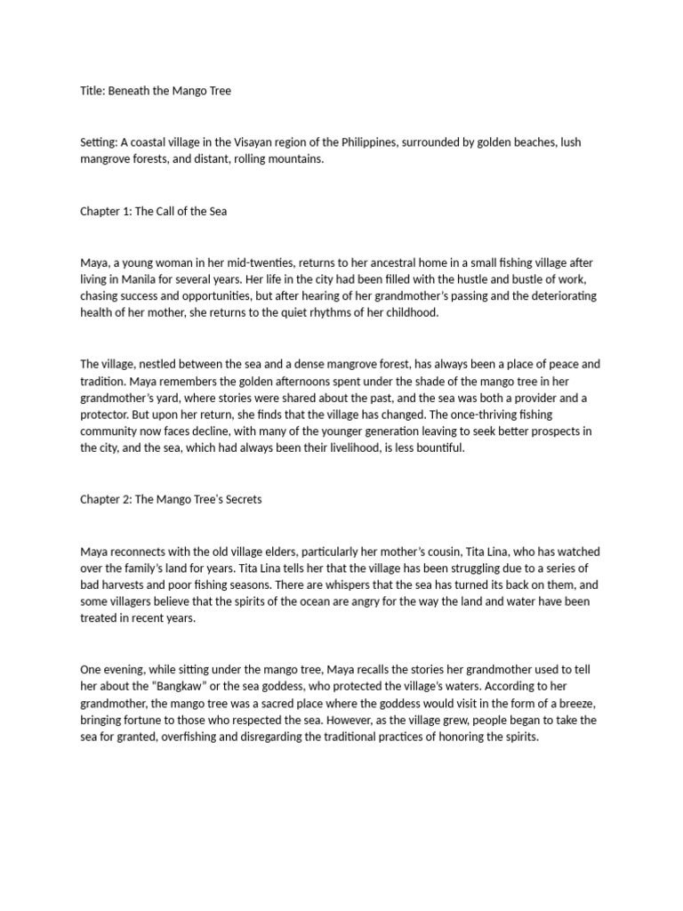 Beneath the Mango Tree | PDF | Sea