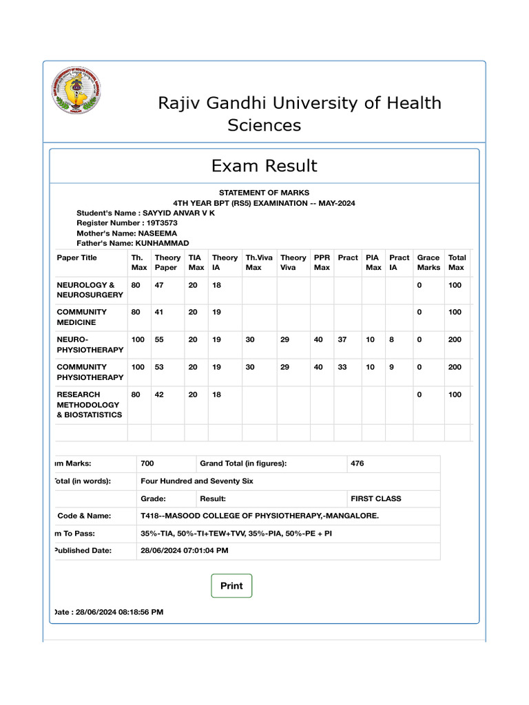 EMS Result 3 | PDF | Educational Assessment And Evaluation