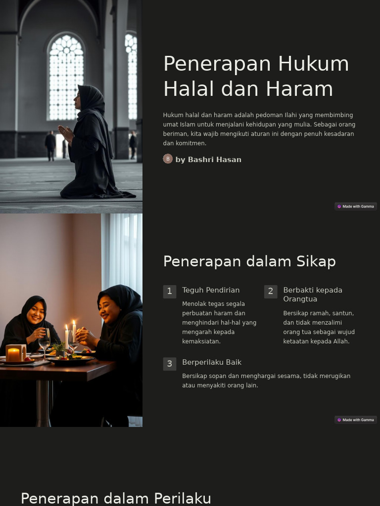 D. Penerapan Hukum Halal Dan Haram | PDF
