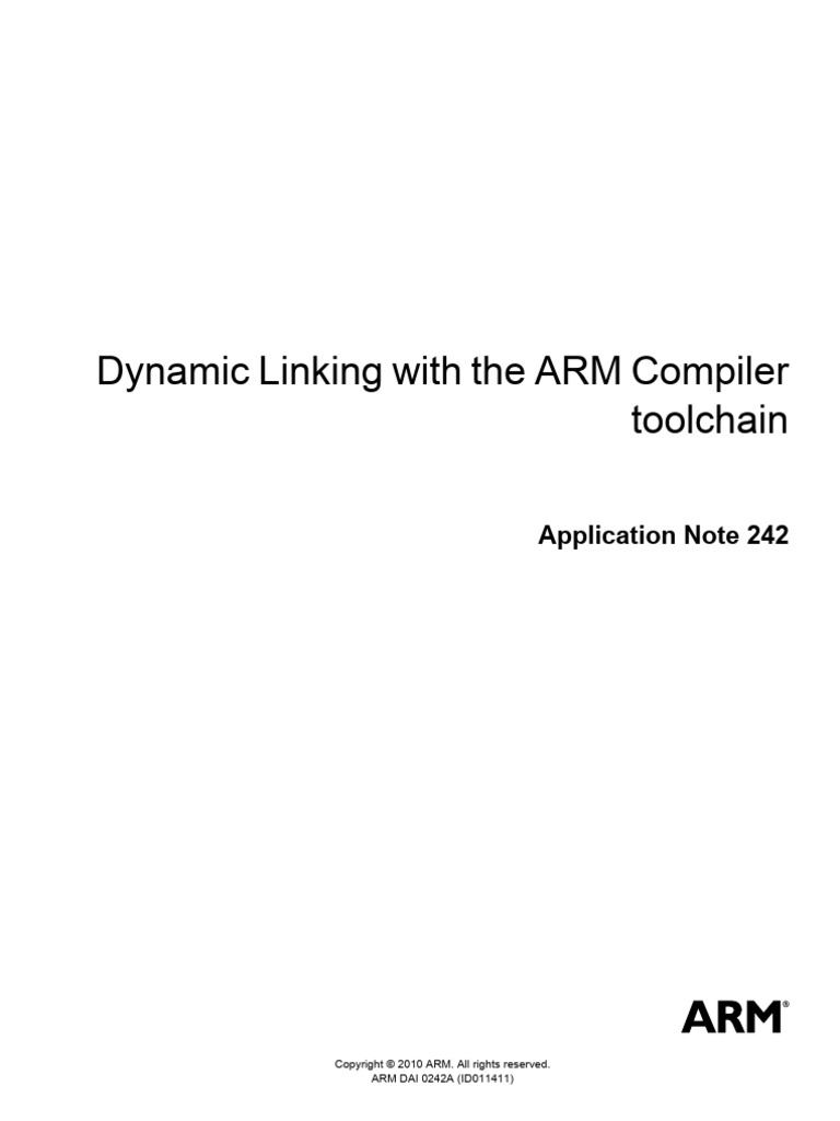 DAI0242A Dynamic Linking With RVCT | PDF | Library (Computing) | Computing