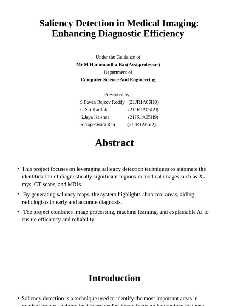 final | PDF | Medical Imaging | Deep Learning