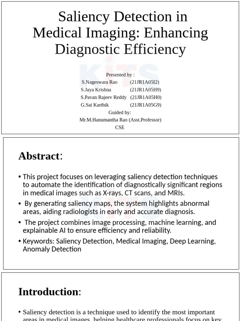 Saliency Detection in Medical Imaging | PDF | Medical Imaging ...