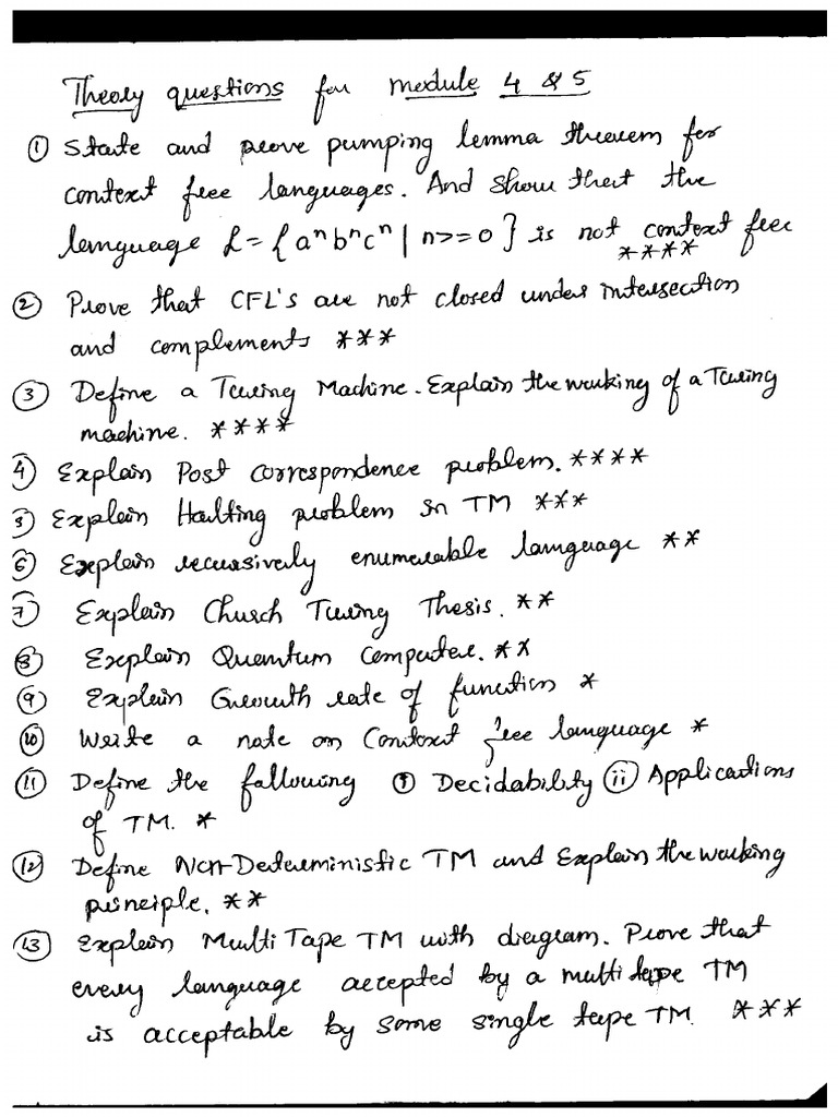 Short Notes Questions On Module 4 and 5 | PDF