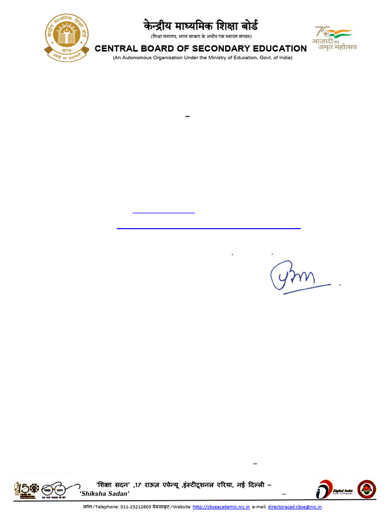 104_Circular_2024 | PDF | Secondary Education | Government Of India