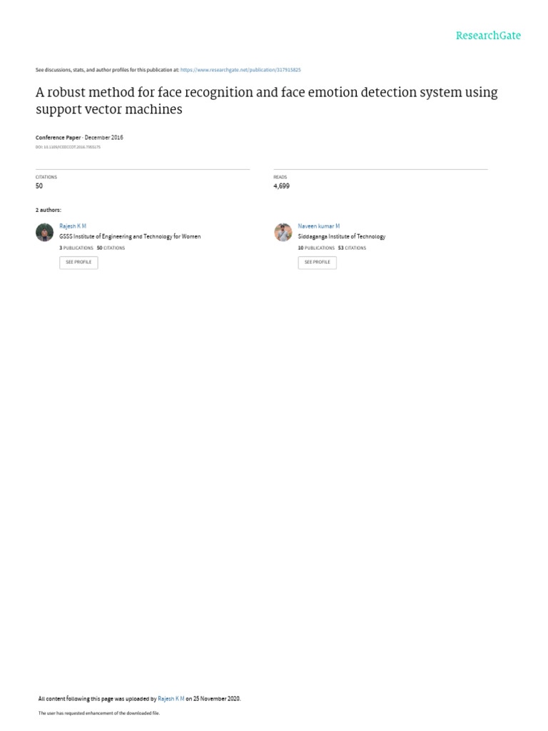 ieeepaper (1) | PDF | Machine Learning | Support Vector Machine