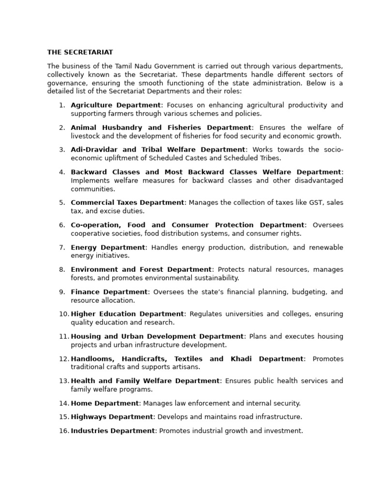 The Secretariat | PDF | Secretary | Welfare