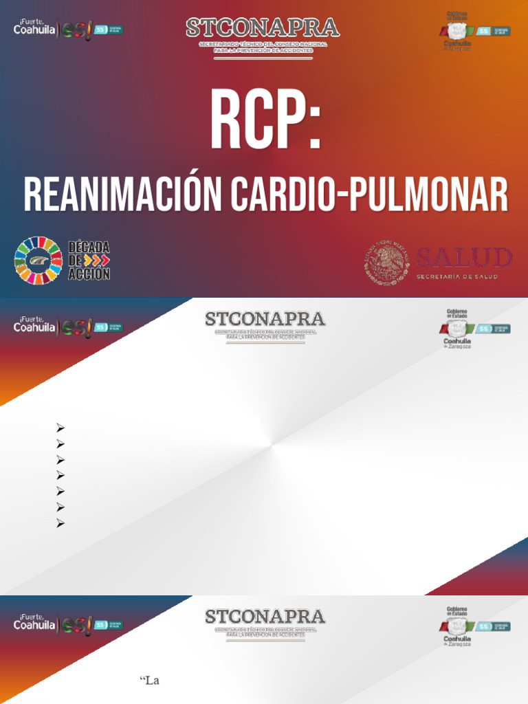 6 - RCP | PDF | Reanimación cardiopulmonar | Paro cardíaco
