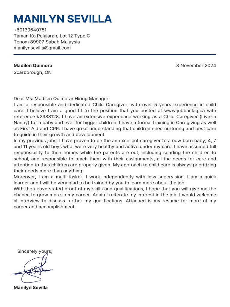 Madilen Quimora CL | PDF