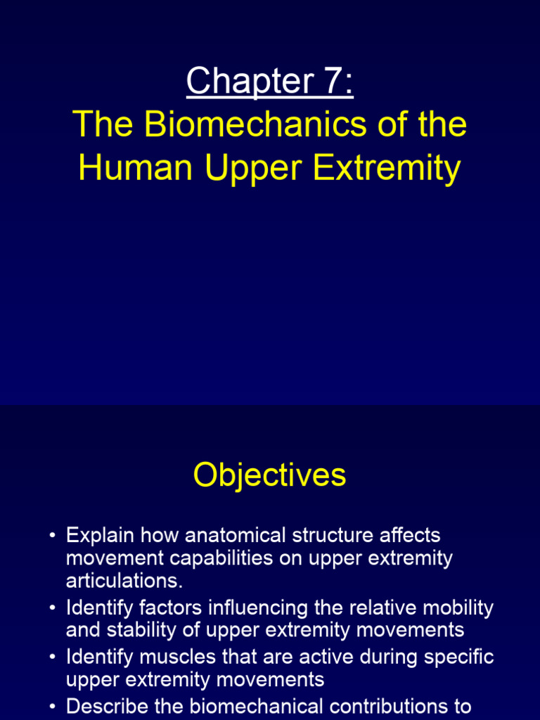 ch07 new.ppt (1) | PDF | Elbow | Shoulder