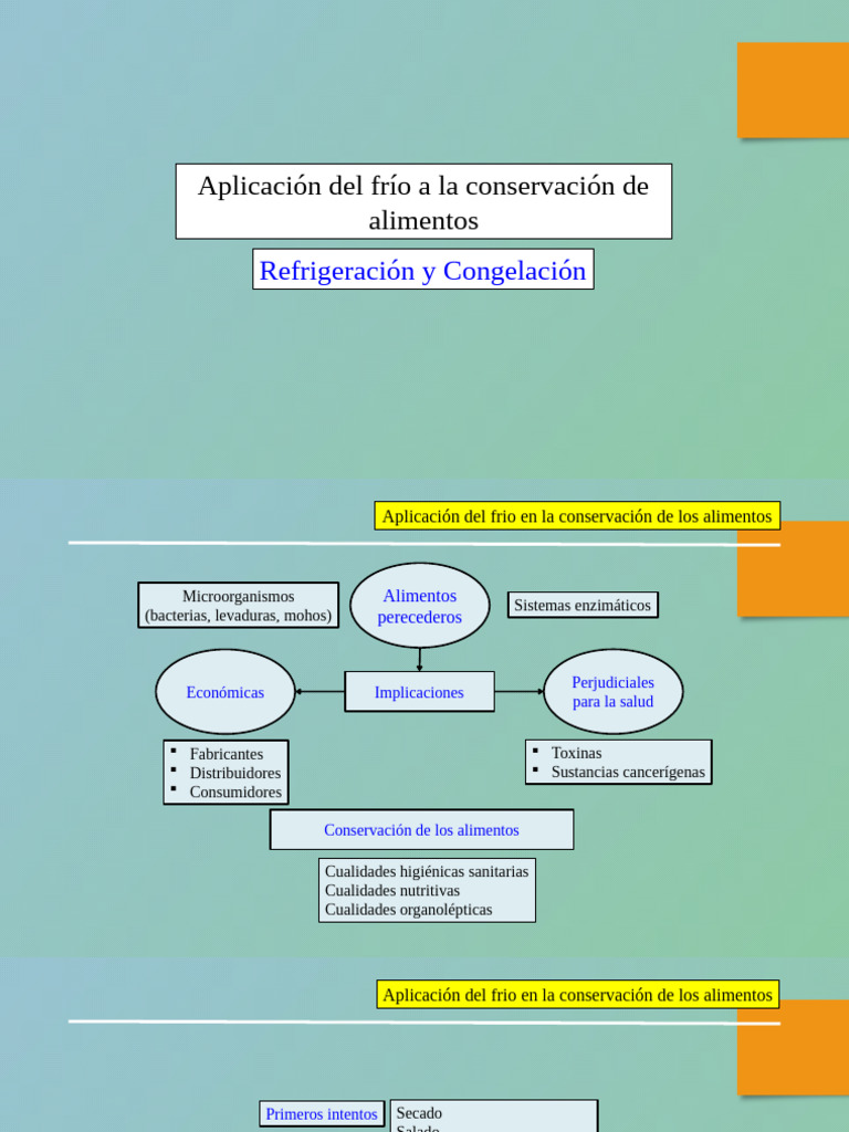 Semana N°1 - Conservacion Por Frio de Alimentos | PDF | Refrigeración ...