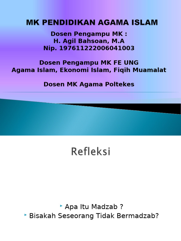 materi kuliah agama etika islam | PDF