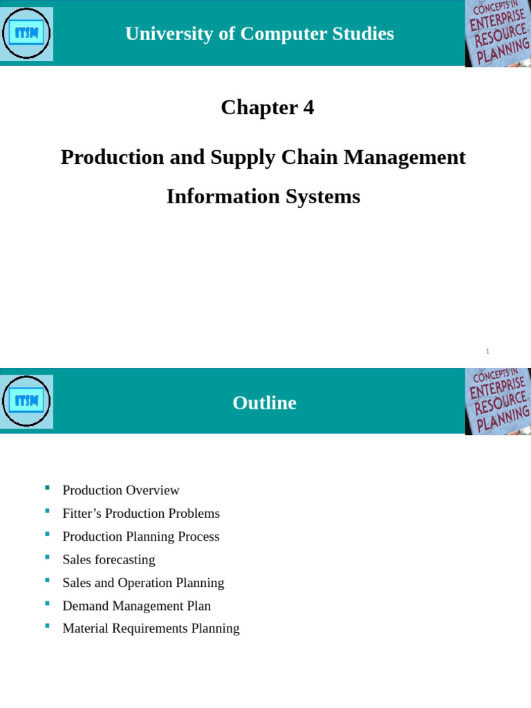 Chapter 4 Production and Supply Chain Management Information Systems | PDF | Supply Chain ...