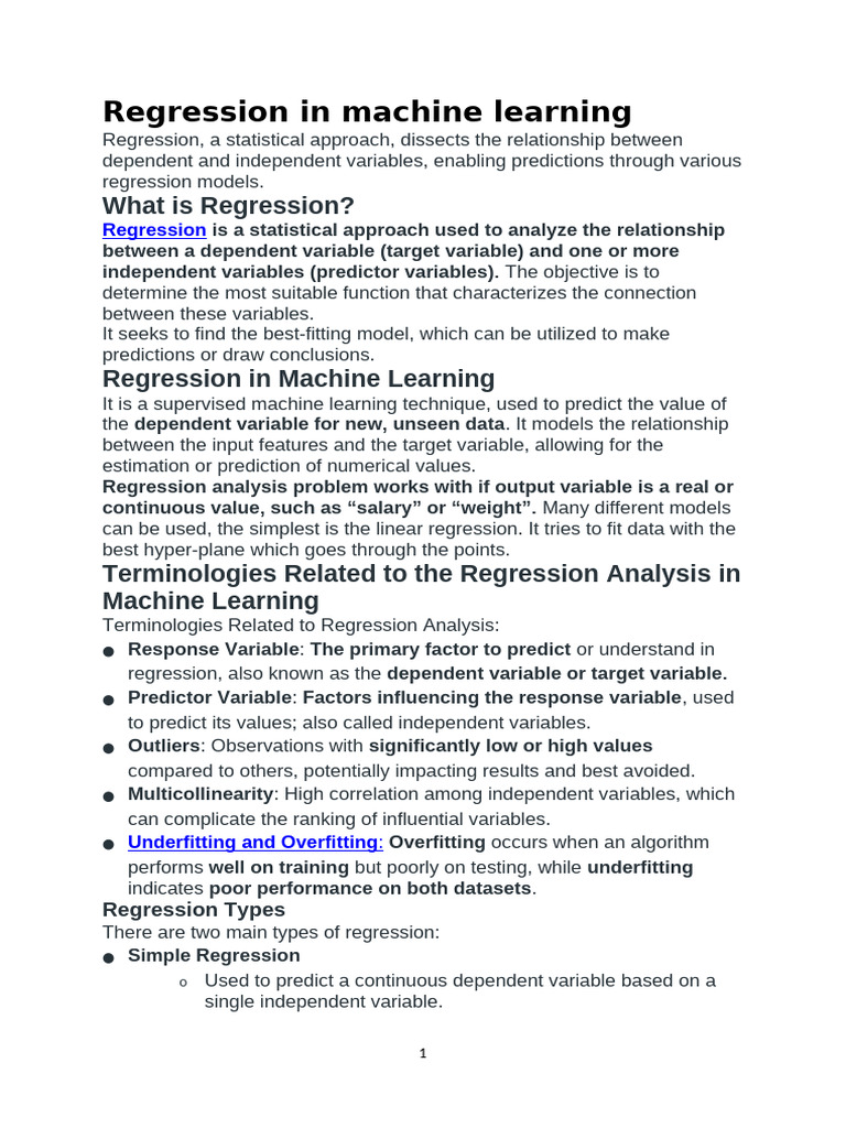 UNIT 3 Regression | PDF | Regression Analysis | Support Vector Machine