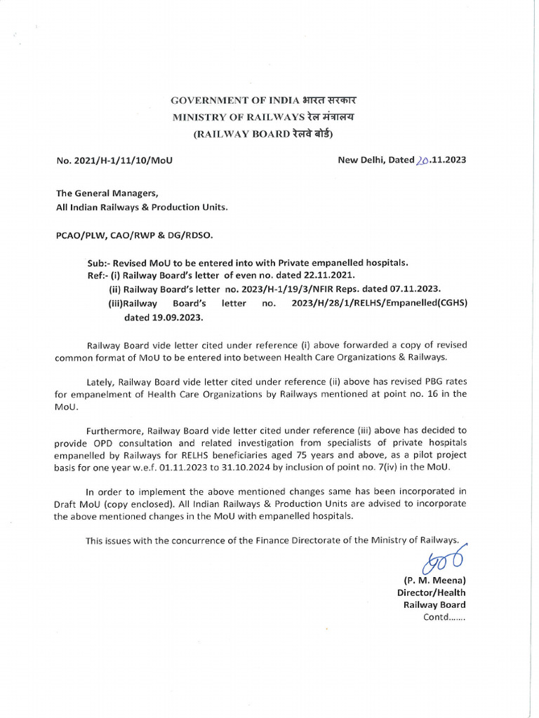 Revised MoU Draft 20 - 11 - 2023 | PDF