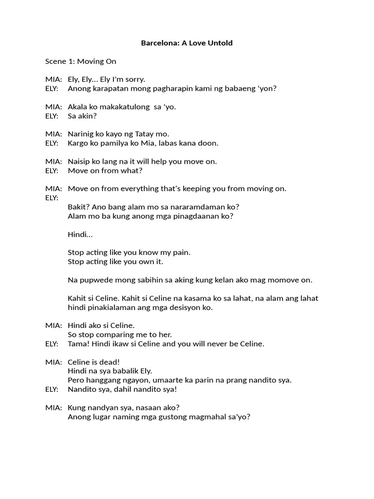 Barcelona Script MOVE ON | PDF