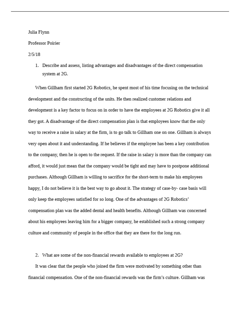 2G Robotics Compensation Analysis | PDF | Employment | Salary