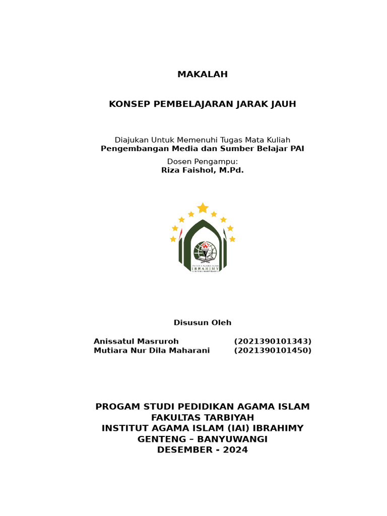 Pembelajaran Jarak Jauh | PDF