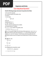 Case Based Questions - Aithmetic Progressions - Mathematics (Maths ...