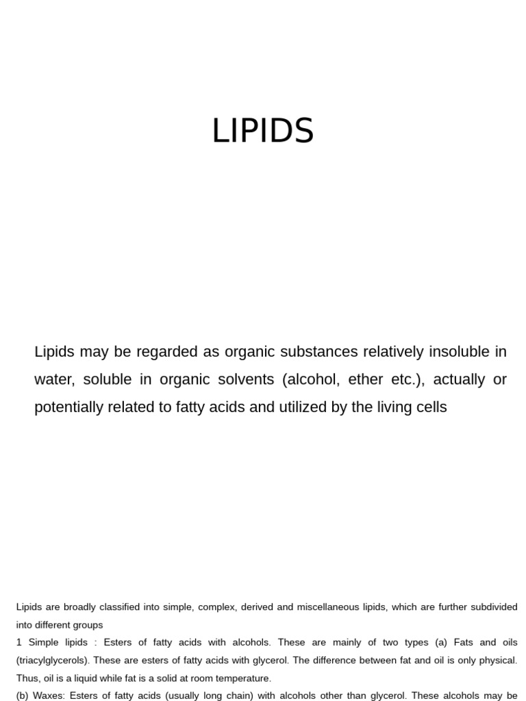 Lipids Msc Pdf Lipoprotein Omega 3 Fatty Acid