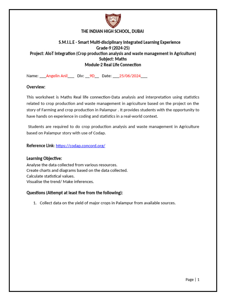 Grade-9 Maths Real Life Connection (2) | PDF | Statistics | Data