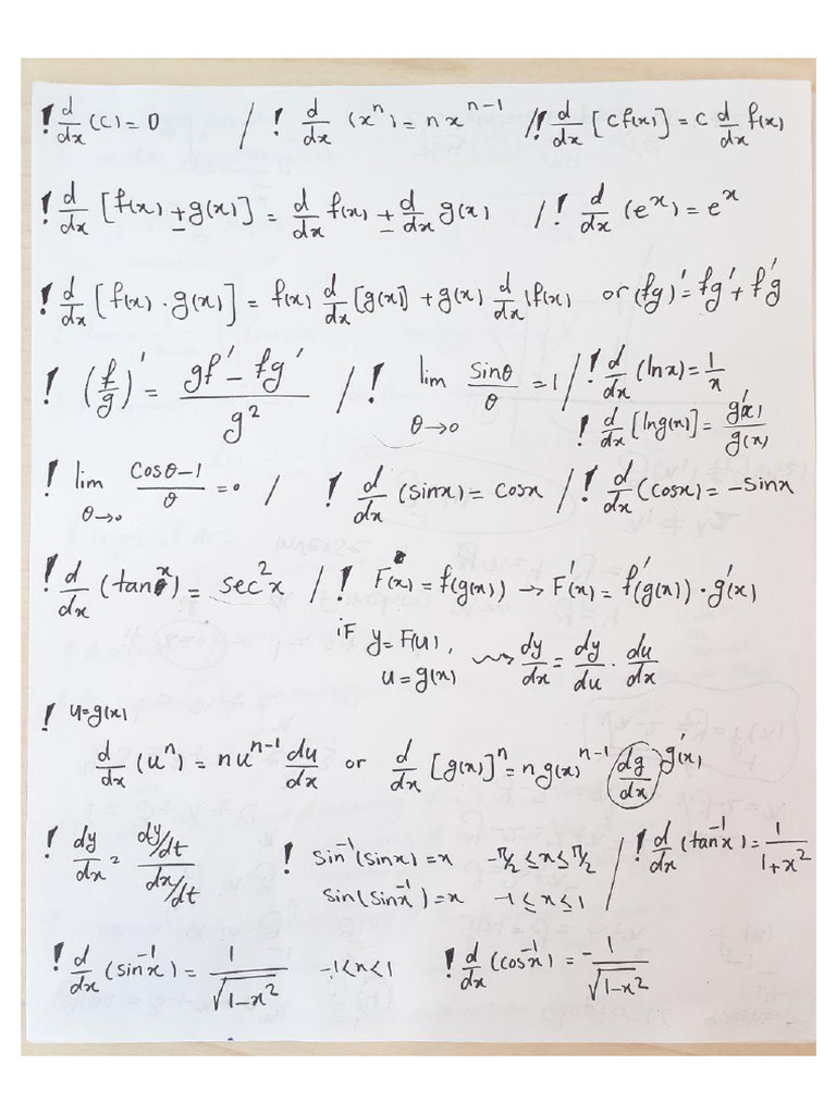 Formula Sheets | PDF
