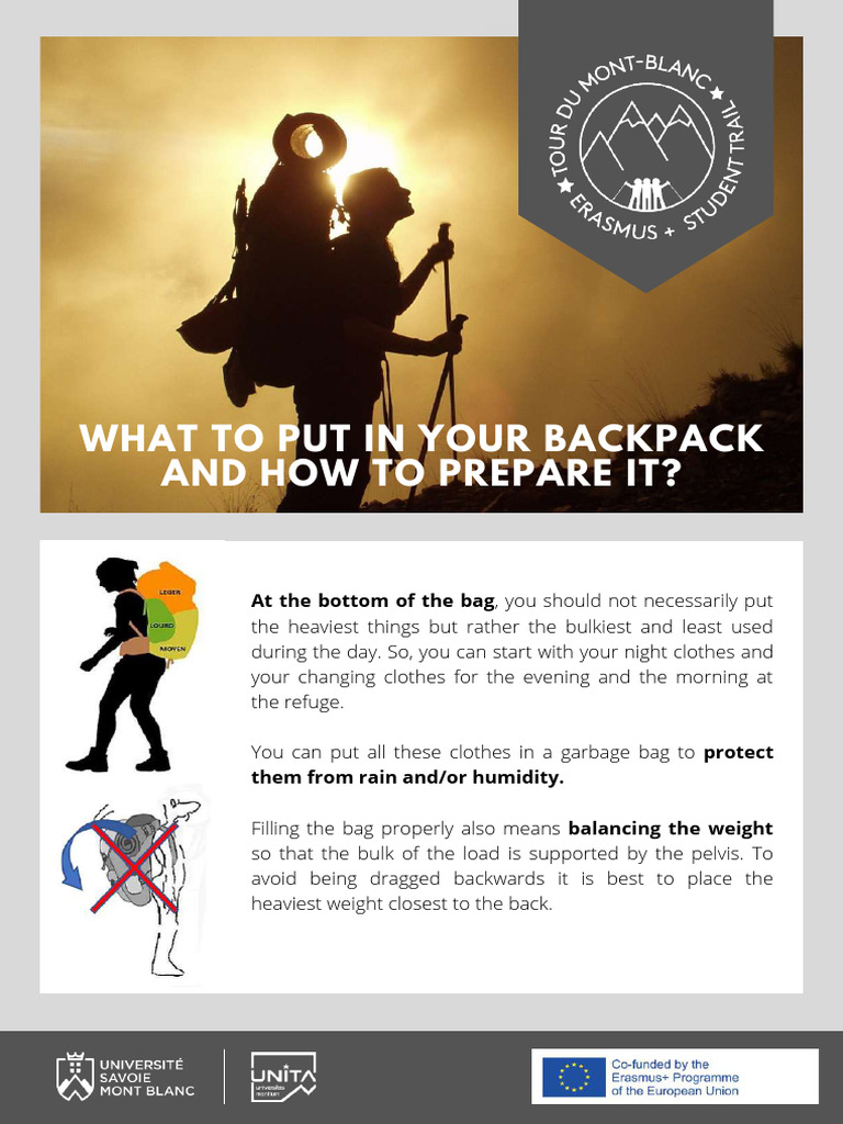 PREPARING BACKPACKS Compressed | PDF | Backpack