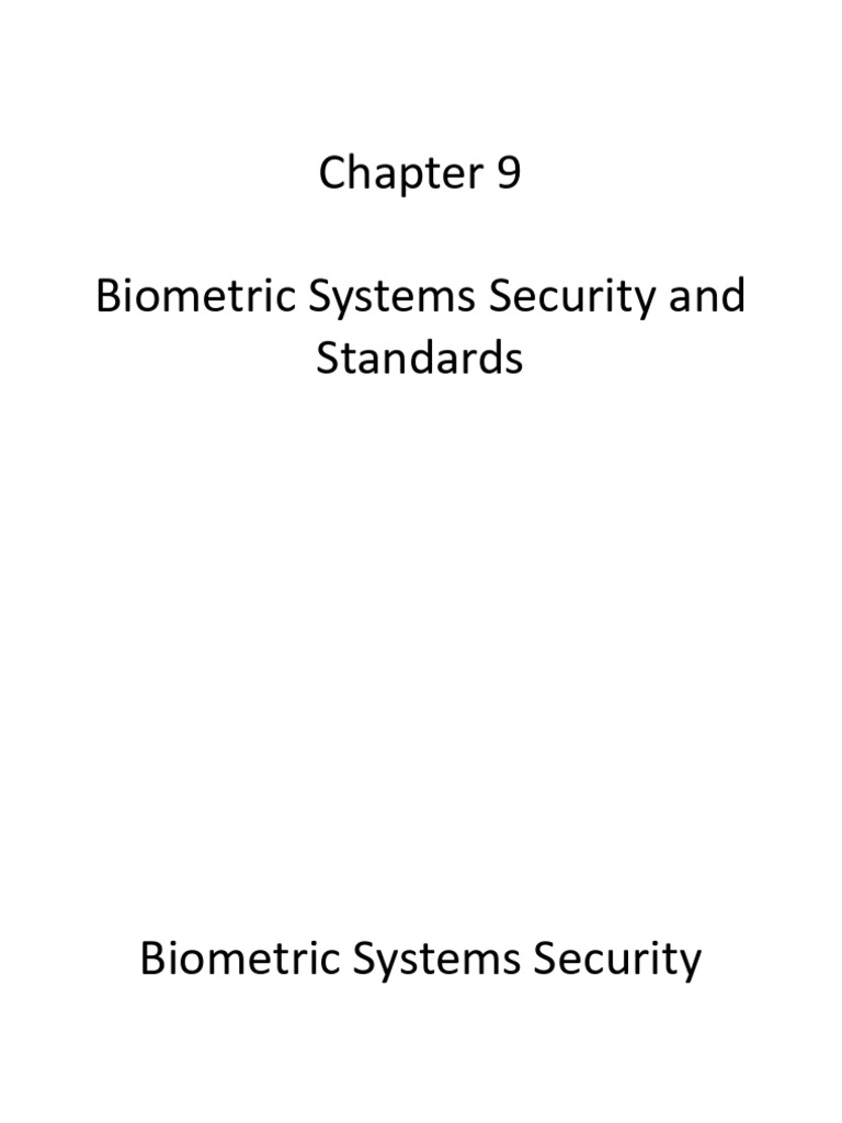 Biometric Systems Security Overview | PDF | Biometrics | Information ...