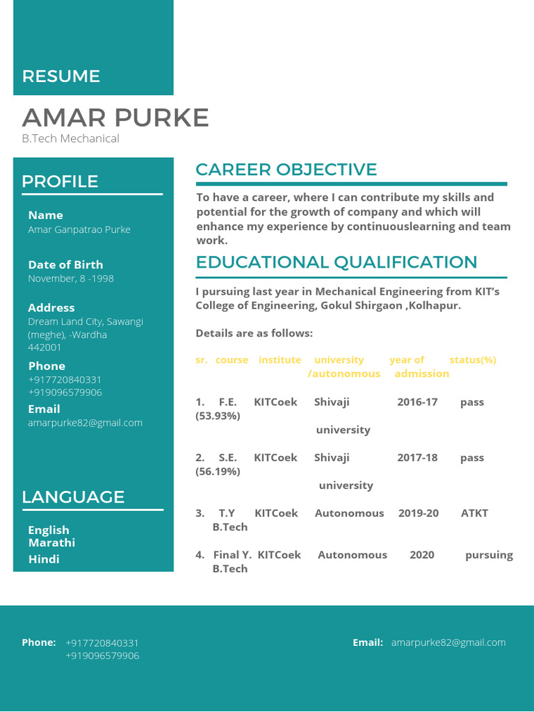 Amar Resume | PDF