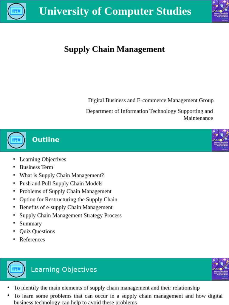 Chapter 6 Digital Business | PDF | Supply Chain Management | Supply Chain Chapter 6 Digital Business | PDF | Supply Chain Management | Supply Chain