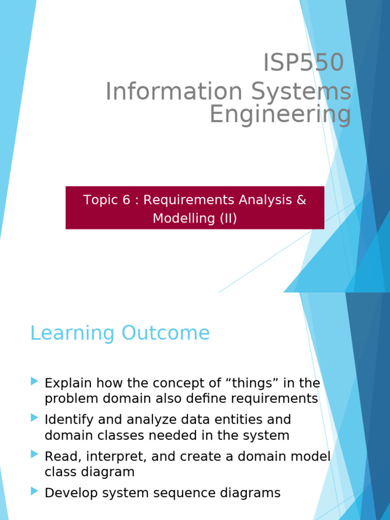 Topic 6 - Requirements Analysis and Modelling (II) | PDF | Class (Computer Programming ...