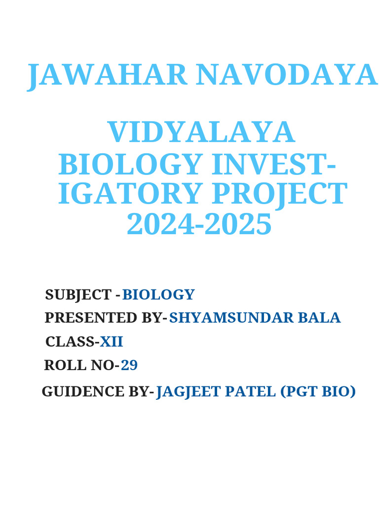 Toaz.info Allergy Investigatory Project Biology Class 12 Pr ...