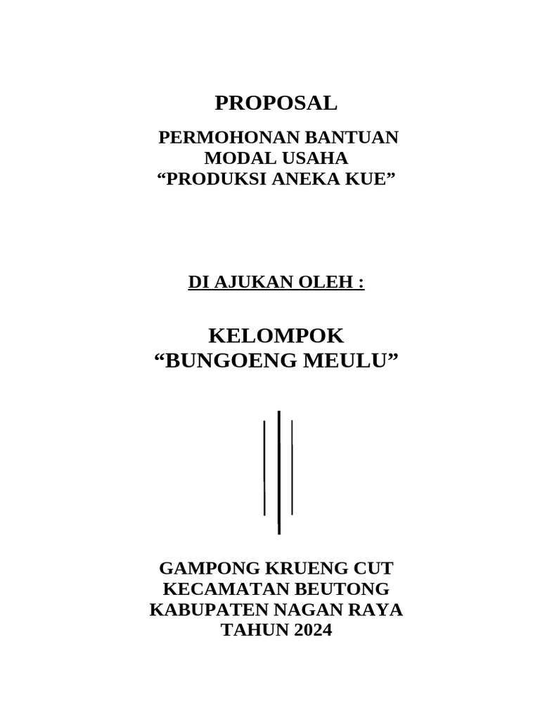 WPA An. KELOMPOK BUNGA SERANGKAI Aneka Kue | PDF