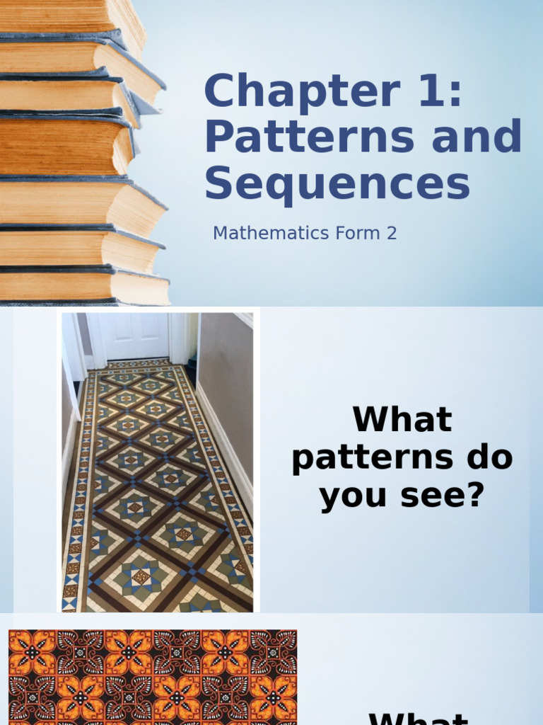 Mathematics Chapter 1 Form 2 | PDF | Sequence | Numbers