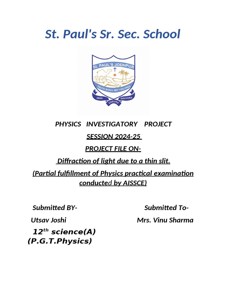 Physics Pdf Diffraction Light
