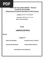 Cours - Capteur Force | PDF | Capteur | Piézoélectricité