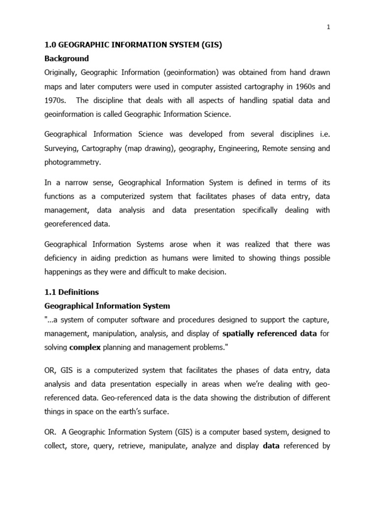 Principles and Applications of GIS-1-1 | PDF | Geographic Information System | Geography