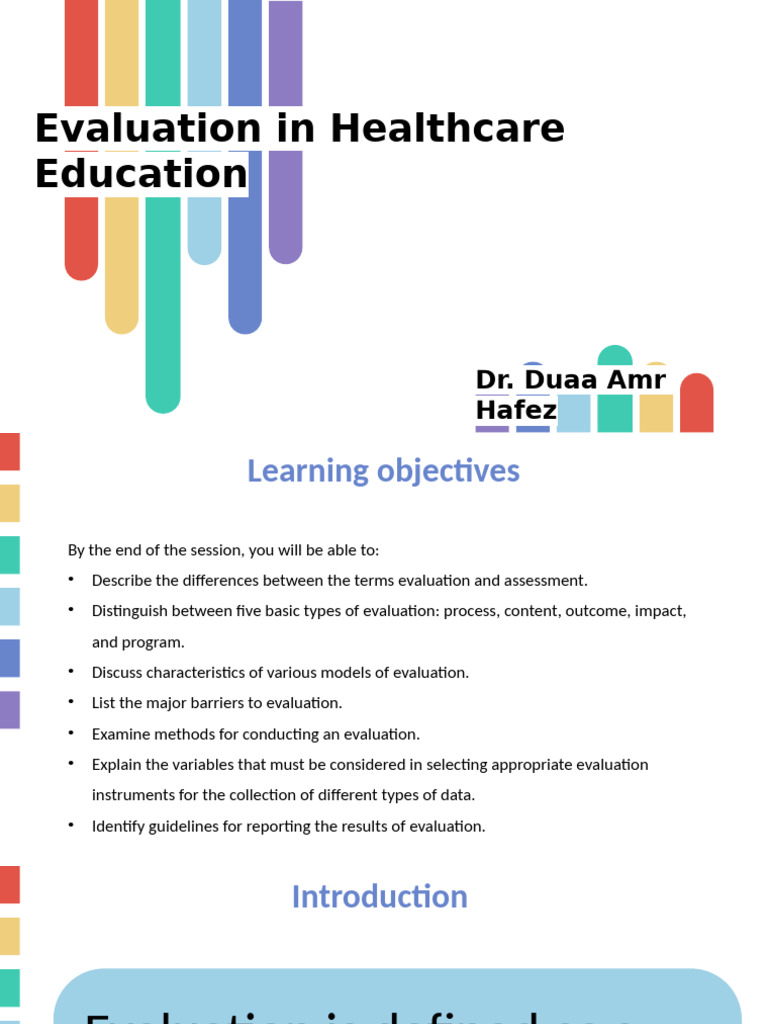 Types of Evaluation | PDF | Evaluation | Learning